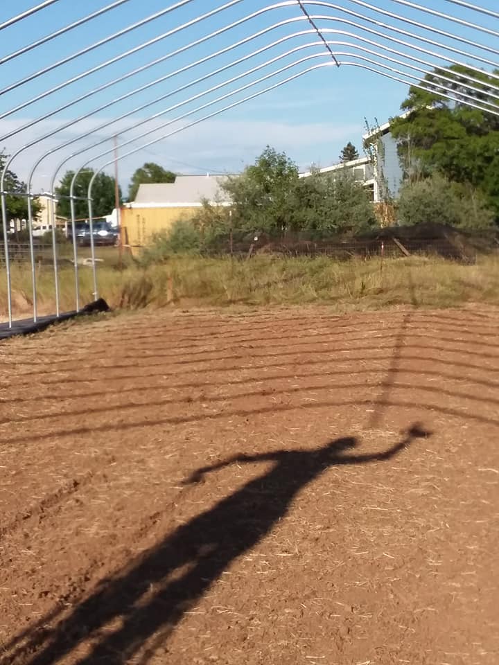 The Big Hoop-house Build – Produce with a Purpose