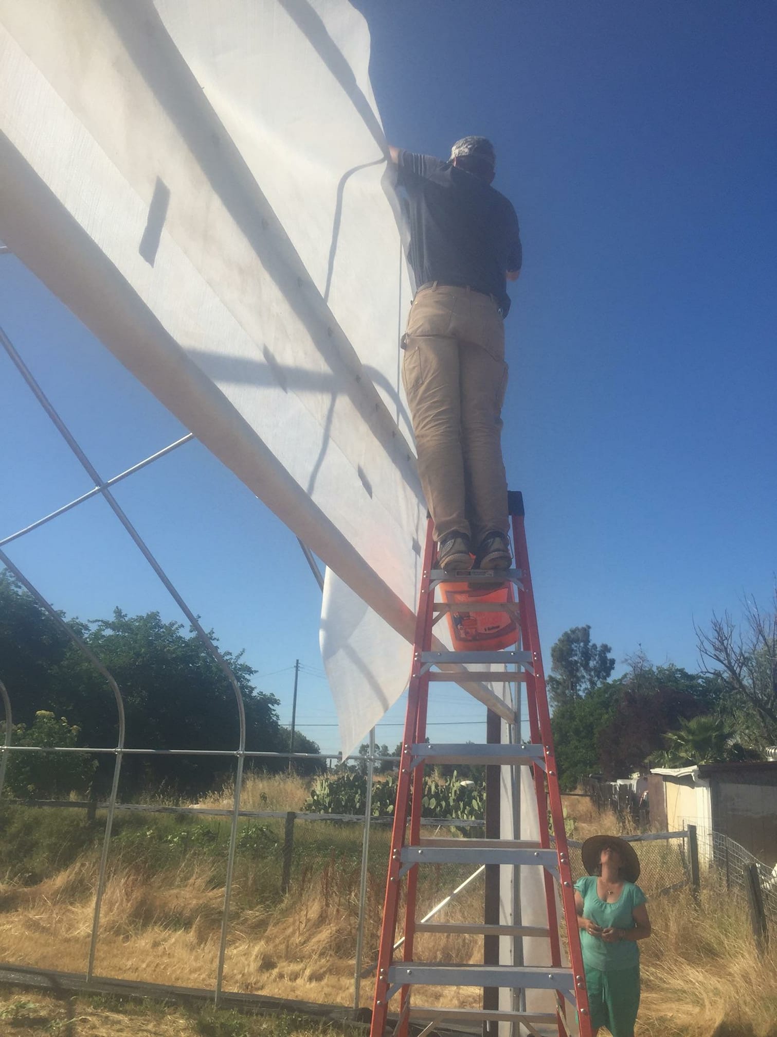 The Big Hoop-house Build – Produce with a Purpose